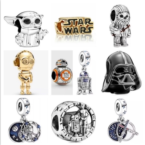 Star Wars | Jewelry | Ten Pieces Disney Star Wars Bead Charm Bundle Set ...